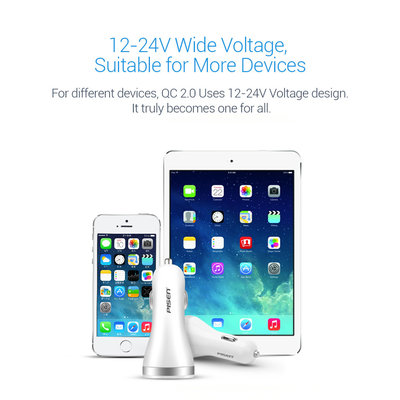 PISEN 5V 9V 12V 2A Mobile Phone Portable Universal Mini Wireless Smart USB QC 2.0 Car Charger