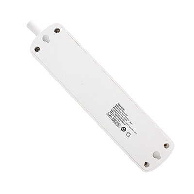 PISEN 1.8m 6ft Cable One Switch Child Protection Euro Plug 3 Outles Power Strip