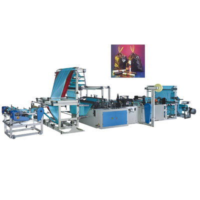 Automatic Rope Garbage Bag Making Machine , LDPE Bag Making Machine