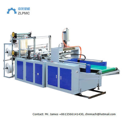 Eco Friendly Plastic Shopping Bag Making Machine Heat Sealing Cold Cutting