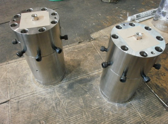 HDPE LDPE Film Blowing Machine Parts , Lab Film Blowing Machine Die Head