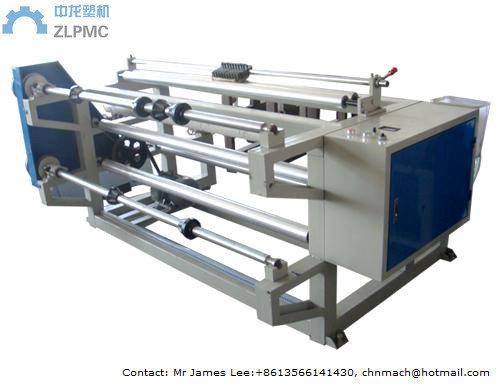 Simple Plastic Film Slitting Machine Double Shafts Rewinder Rollers JY Series