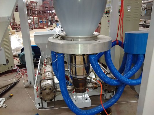 Two Layers AB Plastic Film Blowing Machine Film Width 1500mm Steel Making Die Head