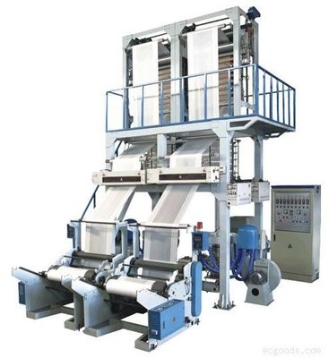 Double Head Film Blowing Machine , LDPE Film Blowing Machine High Strength