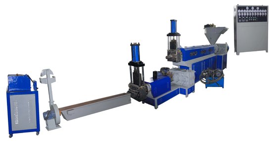 Two Stage Plastic Granulator Machine Energy Saving Hydraulic Filter Changer System