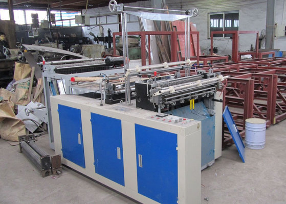 800mm hot sealing cold cutting plastic bag making machine