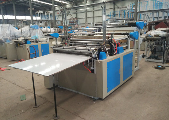 LQ-900*2 Two lines plastic bag heat sealing cold cutting bag making machine