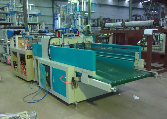DFR-400*2 High speed two lines plastic t-shirt shopping bag making machine