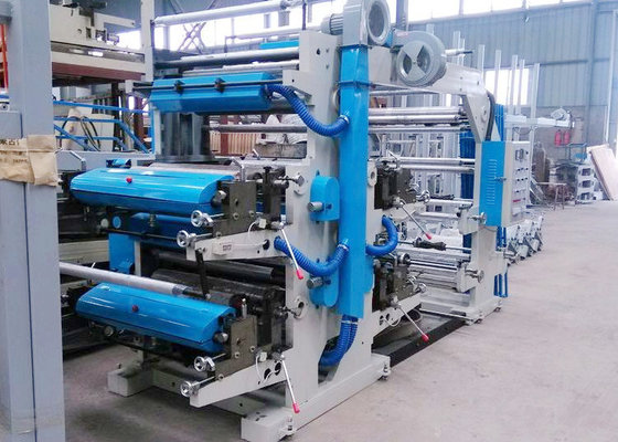 Metal Anilox Central Drum Flexo Printing Machine , Plastic Bag Printing Machine