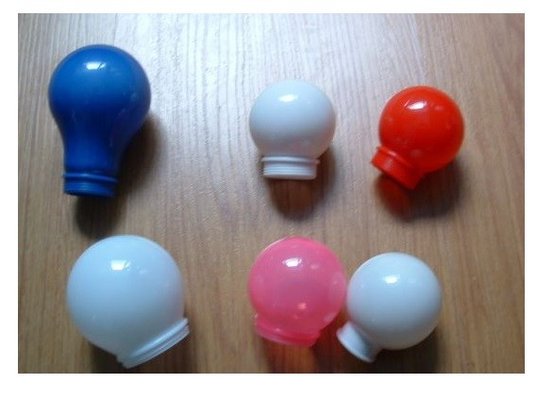 High Glossy PC Material Molding Plastic Parts for LED Lights with Light Diffusing Powder