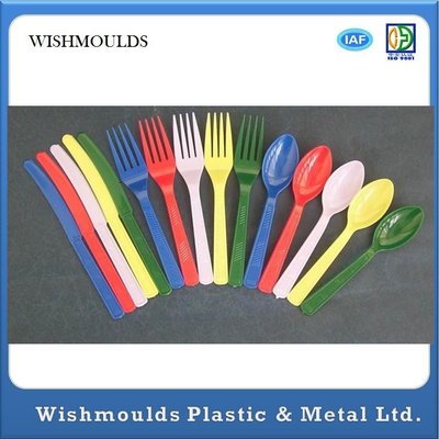 Multi Cavity Plastic Injection Moulding Products For Disposable Plastic Fork