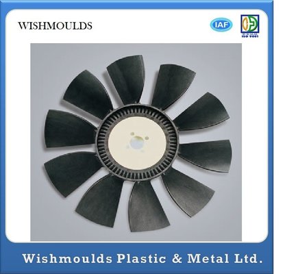 Customized Electronic Plastic Parts Fan Blade For Electric / Plastic Fan Blade Mould