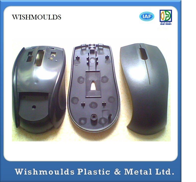 OEM Electronic Plastic Parts / Plastic Injection Molded Parts for Computer Mouse Case