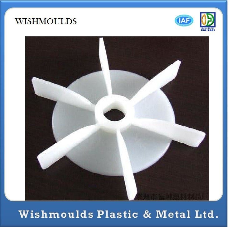 Customized Electronic Plastic Parts Fan Blade For Electric / Plastic Fan Blade Mould