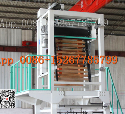 Low Pressure Polyethylene Plastic Film Blowing Machine With Inverter Controlled