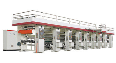 Plastic Film / Paper 5 / 6 color Rotogravure Printing Machine Width 1000mm / 1200mm