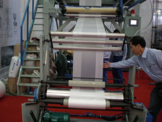 Auto Polyethylene Plastic Film Blowing Machine 22 - 80 Kw 220kg/h