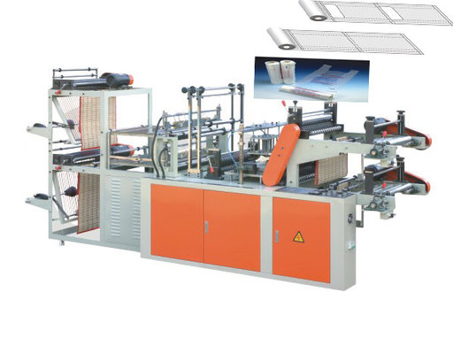 Computer Rolling Plastic Bag Making Machine High Speed Flat Bottom Sealing
