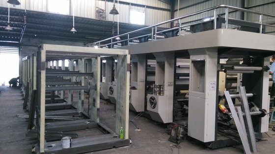 Plastic Film / Paper 5 / 6 color Rotogravure Printing Machine Width 1000mm / 1200mm