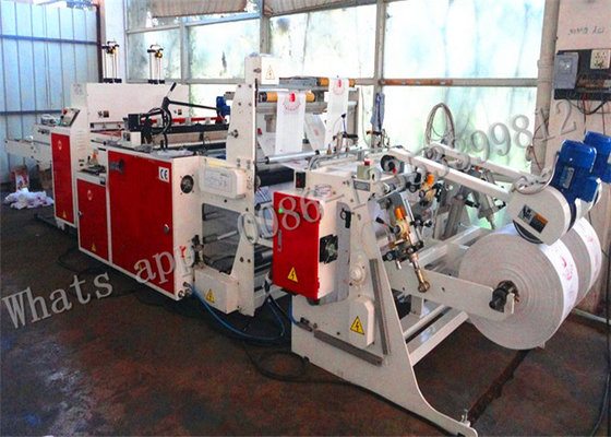 Hot Sealing Hot Cutting Plastic Bag Making Machine For T-shirt Bag Making