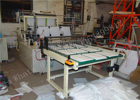 Full Automatic T-shirt Plastic Bag Making Machine with Hot Sealing Cold cutting for Six lines