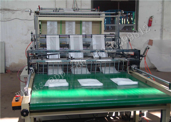 Full Automatic T-shirt Plastic Bag Making Machine with Hot Sealing Cold cutting for Six lines