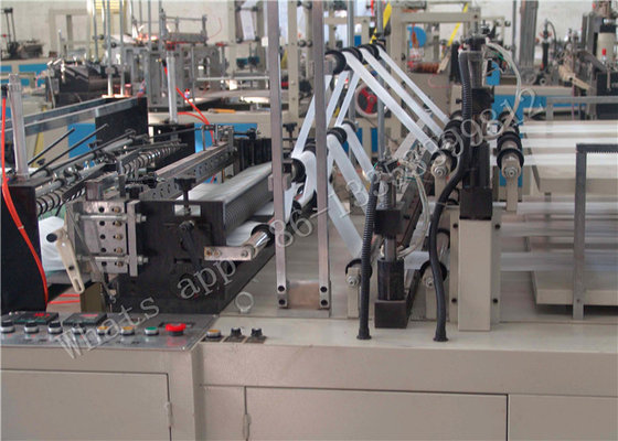 Full Automatic T-shirt Plastic Bag Making Machine with Hot Sealing Cold cutting for Six lines