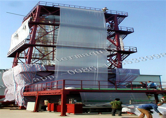 LDPE / HDPE Blown Film Extrusion Machine With SSR +PID Temperature Control