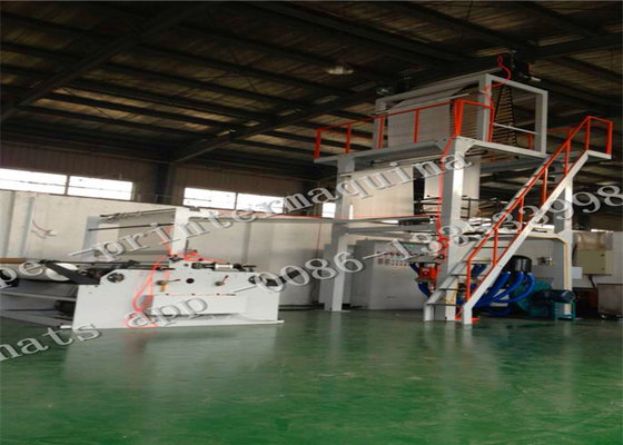 Single Layer PE Film Blowing Machine For HDPE LDPE LLDPE Rotary Die Head