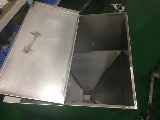 Movable Stainless Steel Square Storage Tank For Plastic Resins Holding