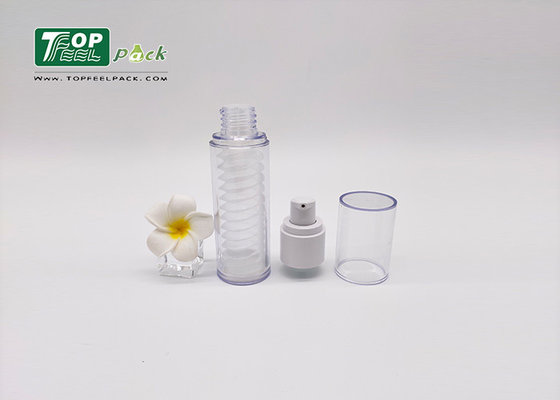 Airless BLotion Pump Bottles Spiral Inner PP For Lotion Skincare Containing