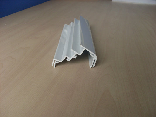 gray Rigid PVC extruded plastic shapes for cooler / Refrigerator frame
