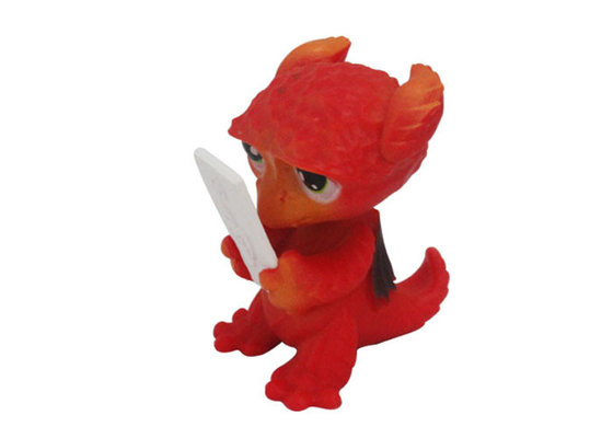 Pretty Plastic Childrens Dinosaur Toys Non - Toxic Pale Red For Education