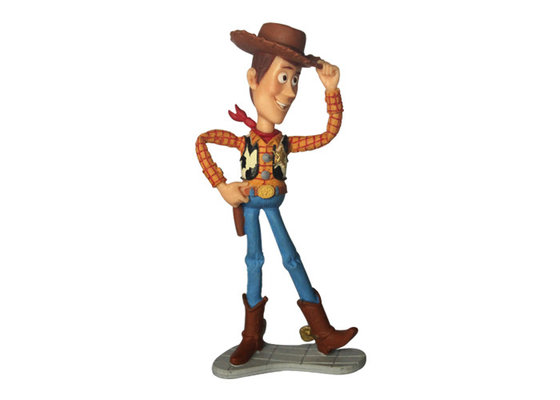 Funny Male Disney Plastic Figures , 12cm TPE Cowboy Sheriff Woody Action Figure