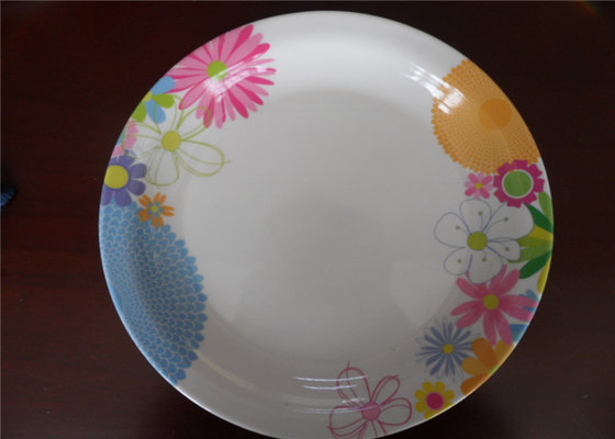 Tasteless Melamine Plastic Plates , Kitchen Dinnerware Plastic Dinner Plate Sets
