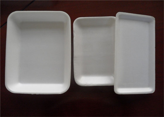 Moisture Proof PS Foam Tray , Recyclable Lunch Trays For School Canteen