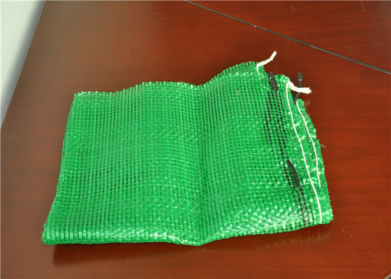 Agriculture Recyclable Mesh Net Bags For Firewood Onion Garlic , 58 X 80 Cm