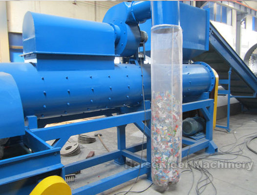 PET Bottle Label Remover Machine , Label Removing Plastic Bottles Recycling Machine