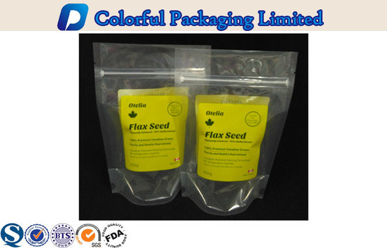 Zippered BPA Free Plastic Reusable Stand Up Pouhes Heat Seal 100ml - 500ml