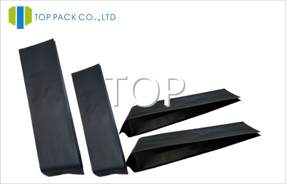 Quad Sealing with Valve Coffee Packaging Bags Matte Printing Finish