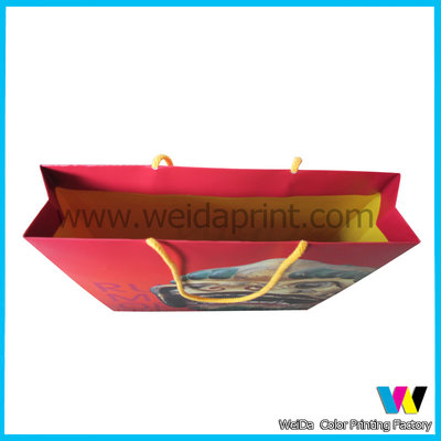 High End Luxury Printed Paper Shopping Bags Beautiful Grocery Paper Bag