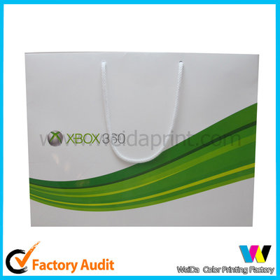 Fancy Design Paper Shopping Bags Luxury Brand Paper Carrier Bag