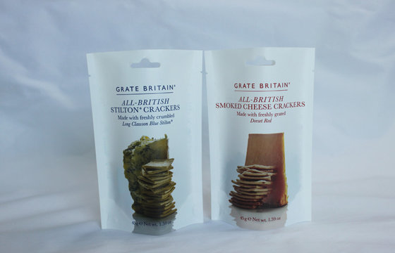 Biscuts Stand Up Pouch Bags Gravure Printing with Euro-Hole