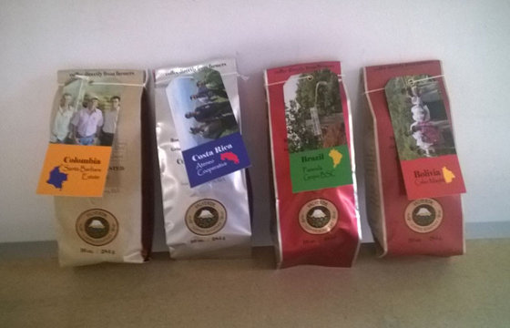 Four Side Coffee Heat Seal Packaging Bags , Waterproof Aluminum Foil Bags