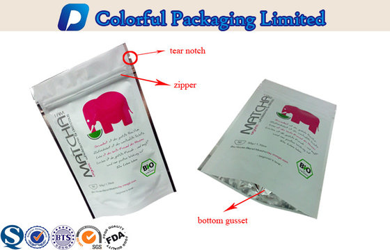 50g PETVMPET / /PE stand up zipper pouch bags with Shiny Printing