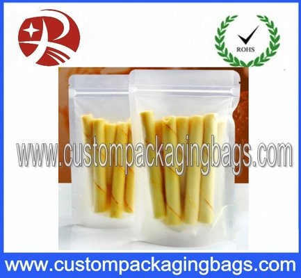 OPP / CPP Stand Up Pouches Translucent Frosted For Food Packaging