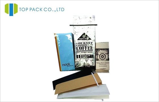 Side Gusset Coffee Packaging Bags Kraft Paper Plastic Two Kinds Laminated Valve , Tin Tie