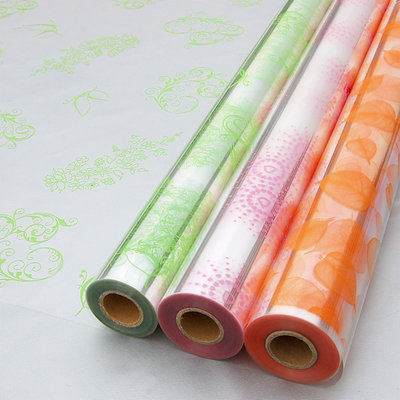 Transparent Cellophane Film Gift Wrap Roll / Christmas Gift Wrapping Paper