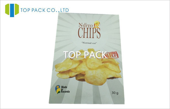 Potato Chips Aluminum Foil Packaging Vacuum Printed Matte Finished