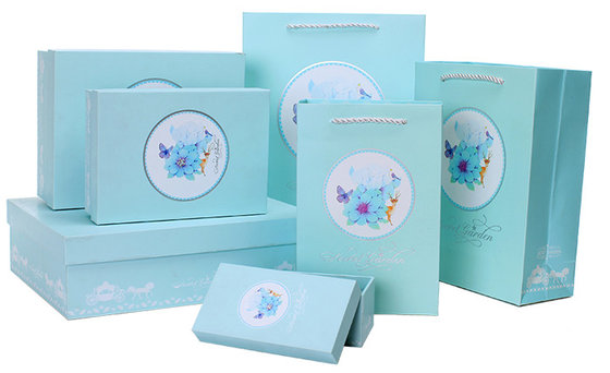 Promotional Gift Recycled Folding Paper Packaging Bags For Cosmetic